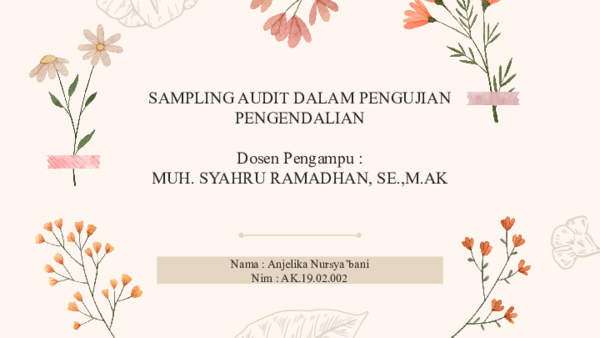 (PPT) Ppt sampling audit