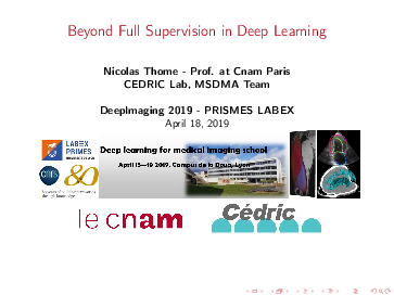 (PDF) Beyond Full Supervision in Deep Learning