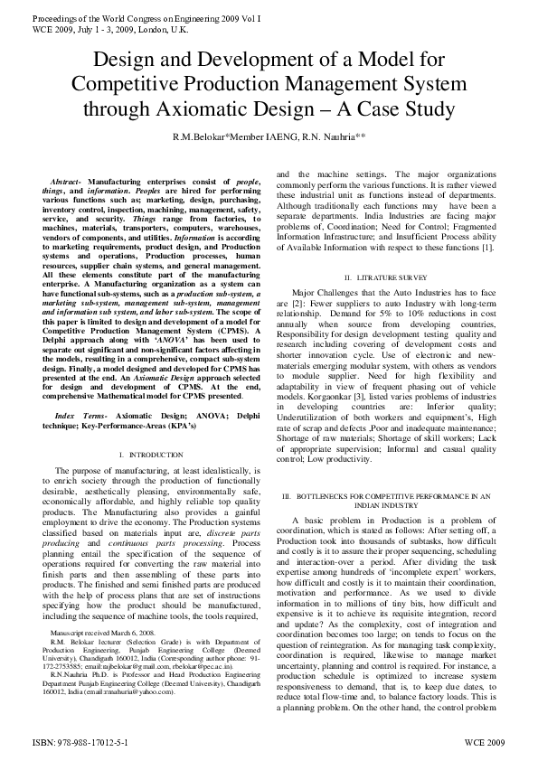 (PDF) Design and Development of a Model for Competitive Production Management System through ...