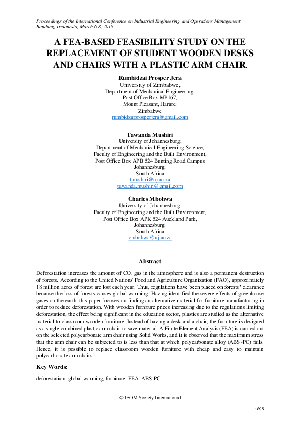 (PDF) A Fea-Based Feasibility Study on the Replacement of Student ...