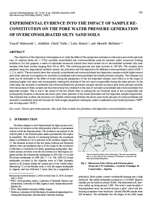 (PDF) Experimental Evidence Into the Impact of Sample Reconstitution on ...