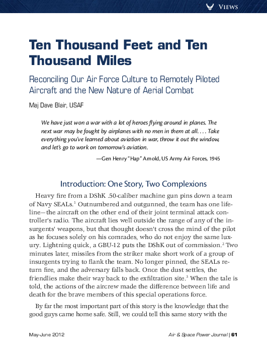 (PDF) Ten Thousand Feet and Ten Thousand Miles: Reconciling Our Air ...