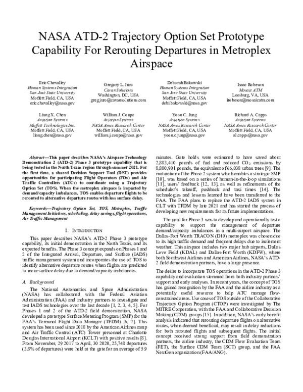 (PDF) NASA ATD-2 Trajectory Option Set Prototype Capability For ...