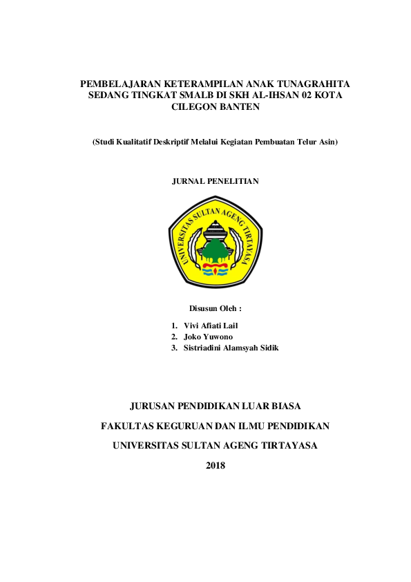 (PDF) PEMBELAJARAN KETERAMPILAN ANAK TUNAGRAHITA SEDANG TINGKAT SMALB ...