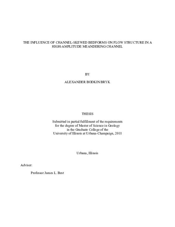 (PDF) The influence of channel-skewed bedforms on flow structure in a ...