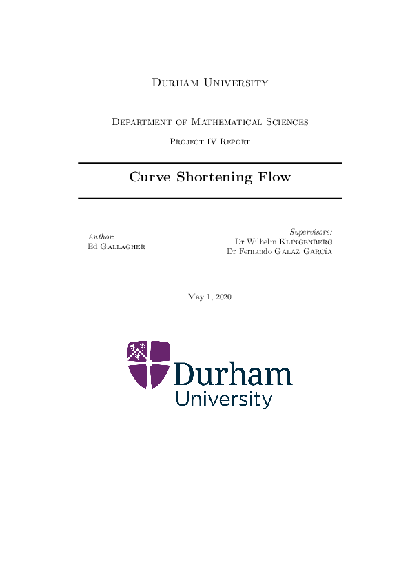 (PDF) The curve shortening flow