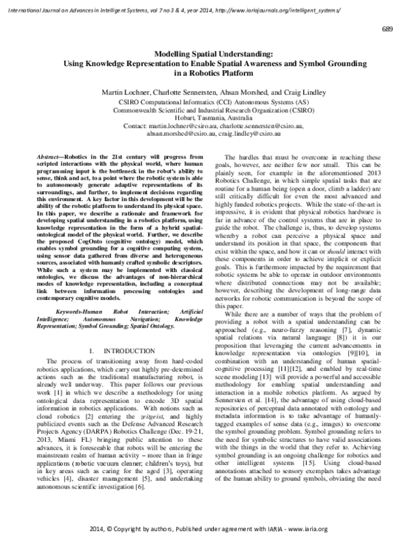 (PDF) Modelling Spatial Understanding: Using Knowledge Representation to Enable Spatial ...
