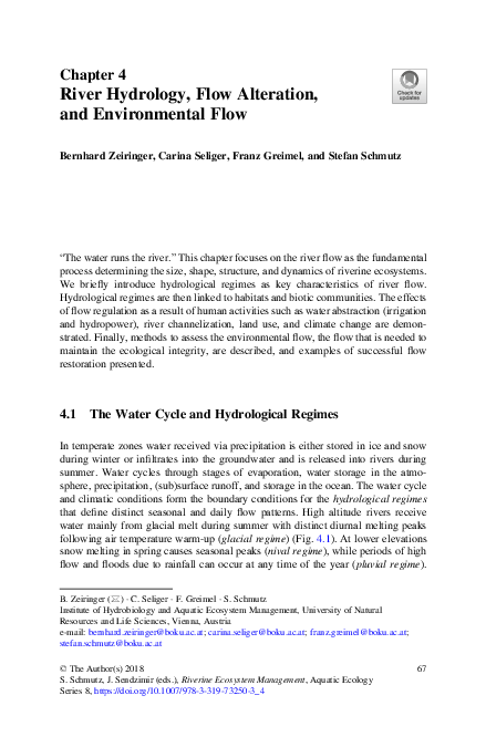 (PDF) River Hydrology, Flow Alteration, and Environmental Flow