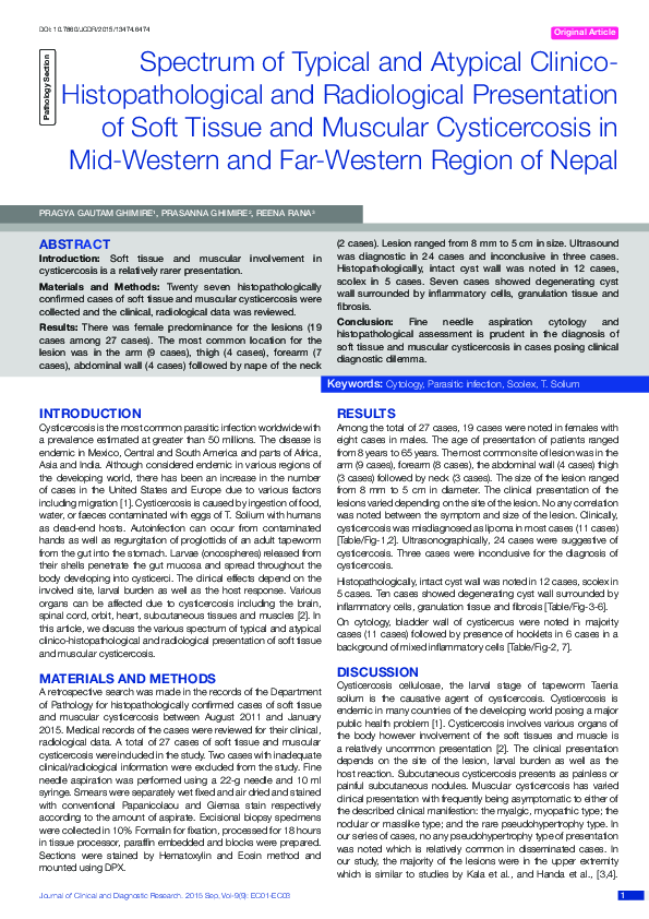 (PDF) Spectrum of Typical and Atypical Clinico- Histopathological and ...