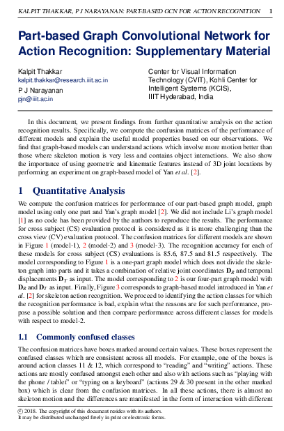 (PDF) Part-based Graph Convolutional Network for Action Recognition