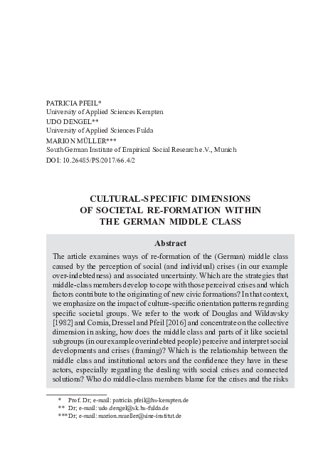 (PDF) Cultural-specific dimensions of societal re-formation within the ...