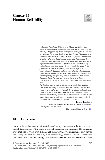(PDF) Human Reliability