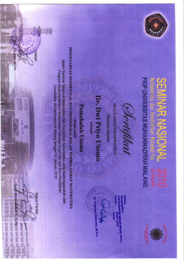 (PDF) Dwi Priyo Utomo-Pengetahuan konseptual, pengetahuan prosedural ...