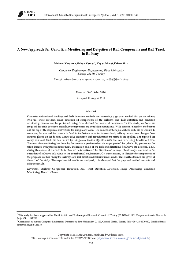 (PDF) A New Approach for Condition Monitoring and Detection of Rail ...