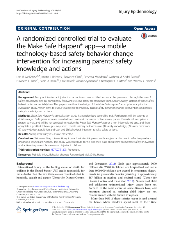 (PDF) A randomized controlled trial to evaluate the Make Safe Happen ...