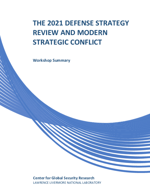 (PDF) The 2021 Defense Strategy Review and Modern Strategic Conflict