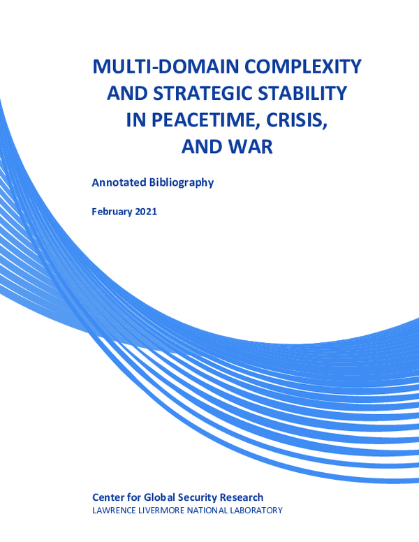(PDF) Multi-Domain Complexity and Strategic Stability in Peacetime ...