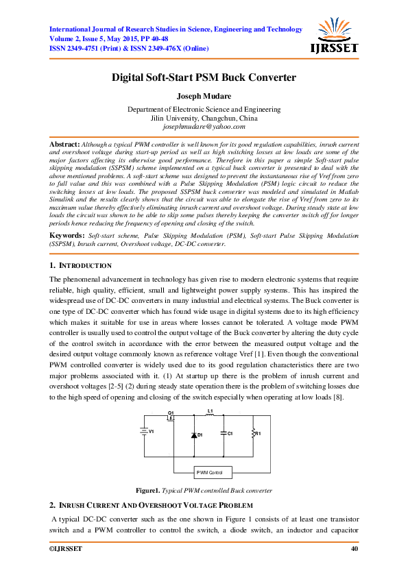 (PDF) Digital Soft-Start PSM Buck Converter