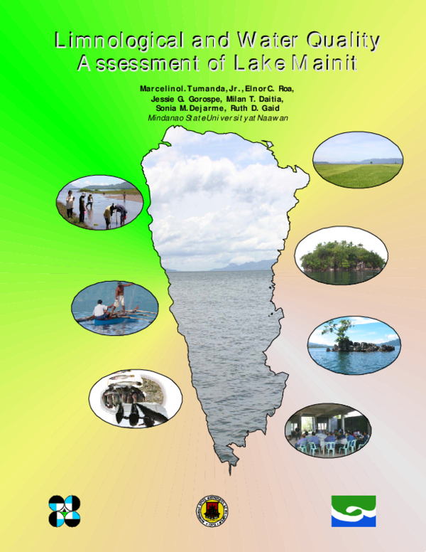 (PDF) Limnological and Water Quality Assessment of Lake Mainit