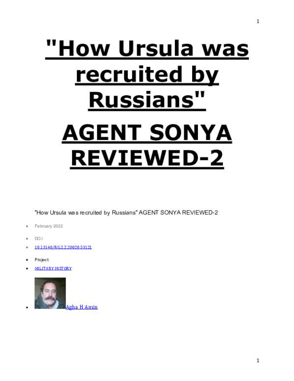 (PDF) How Ursula was recruited by Russians AGENT SONYA REVIEWED-2