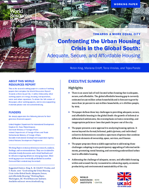 (PDF) Confronting the Urban Housing Crisis in the Global South ...