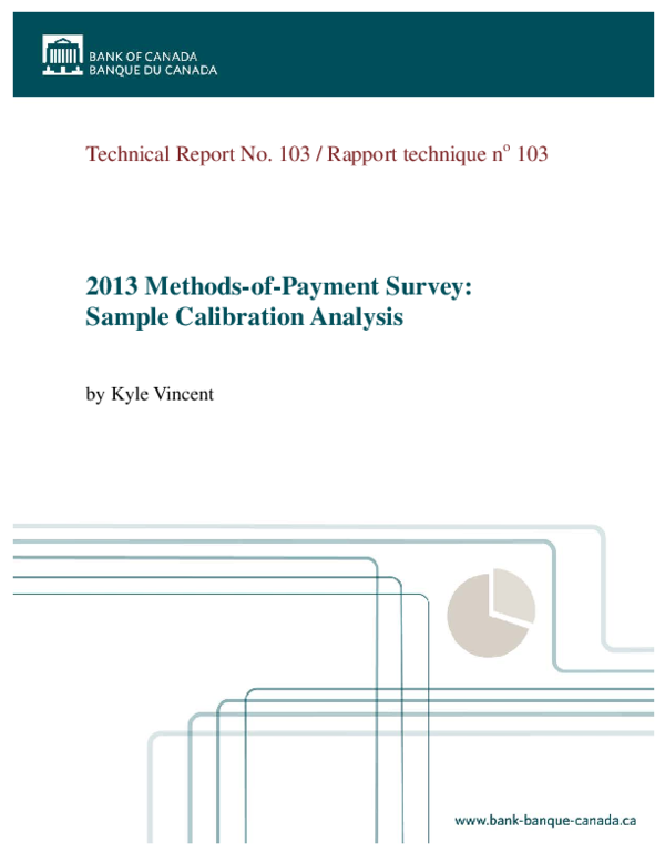 (PDF) 2013 Methods-of-Payment Survey: Sample Calibration Analysis