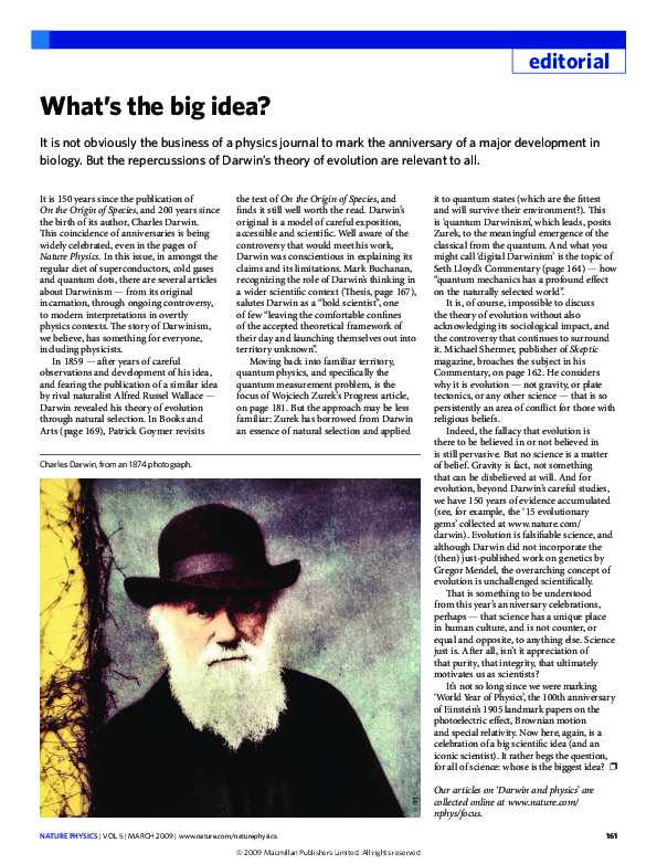 (PDF) What's the big idea?