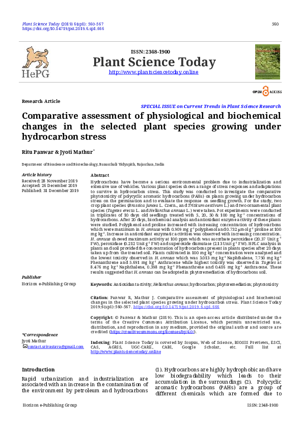 (PDF) Plant Science Today