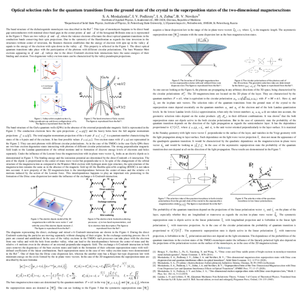 (PDF) Optical selection rules for the quantum transitions from the ...