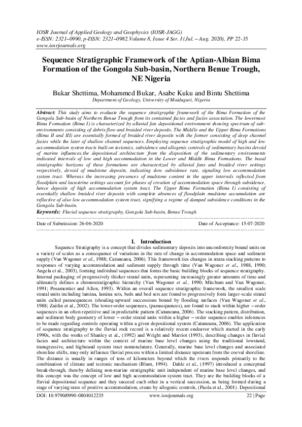 (PDF) Sequence Stratigraphic Framework of the Aptian-Albian Bima ...