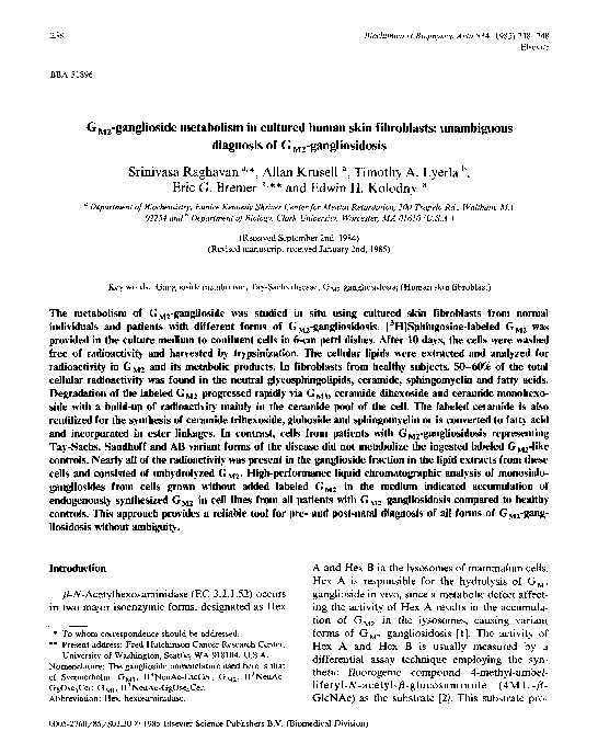 (PDF) GM2-ganglioside metabolism in cultured human skin fibroblasts ...