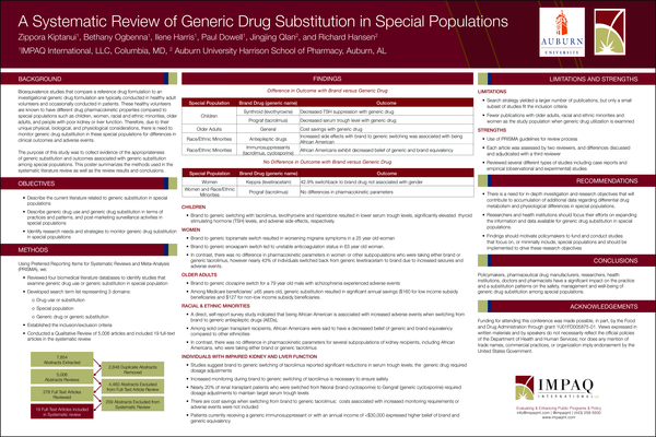 (PDF) A Systematic Review of Generic Drug Substitution in Special ...