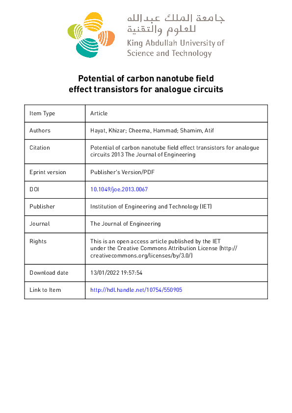 (PDF) Rights This is an open access article published by the IET under ...