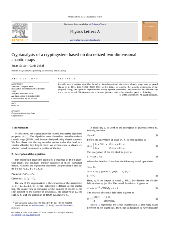 (PDF) Physics Letters A 372 (2008) 6922–6924 Contents lists available ...