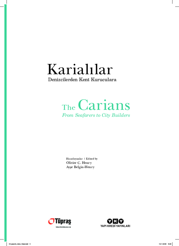 (PDF) Düzeltme Öncesi_Ateşlier, S., “Sinuri”, KARİALILAR, Denizcilerden ...
