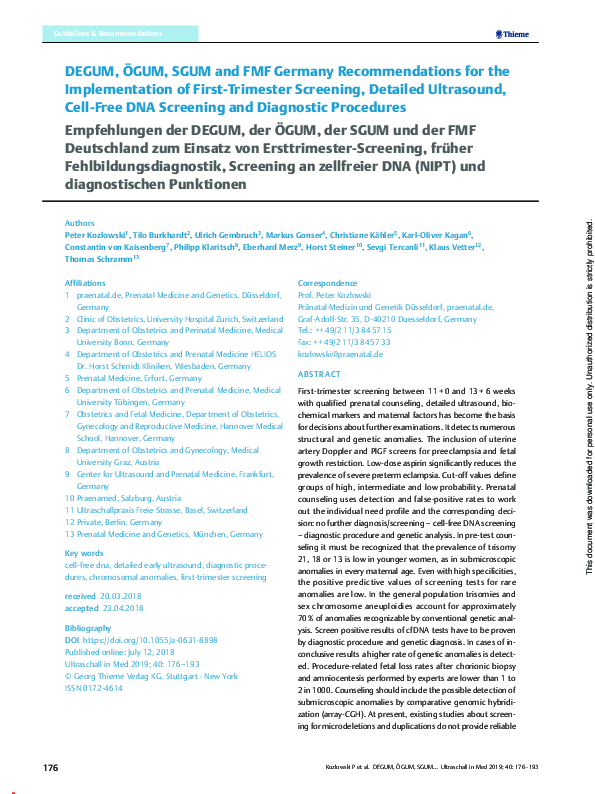 (PDF) DEGUM, ÖGUM, SGUM and FMF Germany Recommendations for the ...