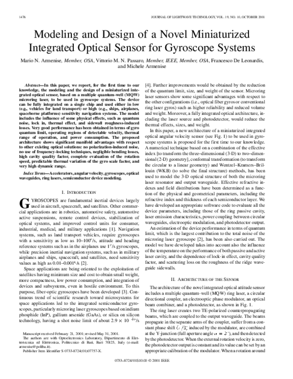(PDF) Modeling and design of a novel miniaturized integrated optical ...