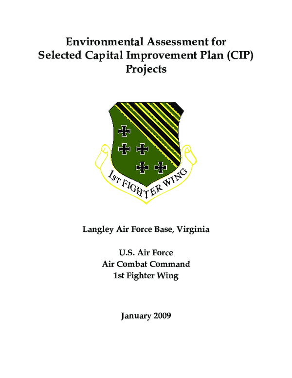 (PDF) Environmental Assessment for Selected Capital Improvement Plan ...