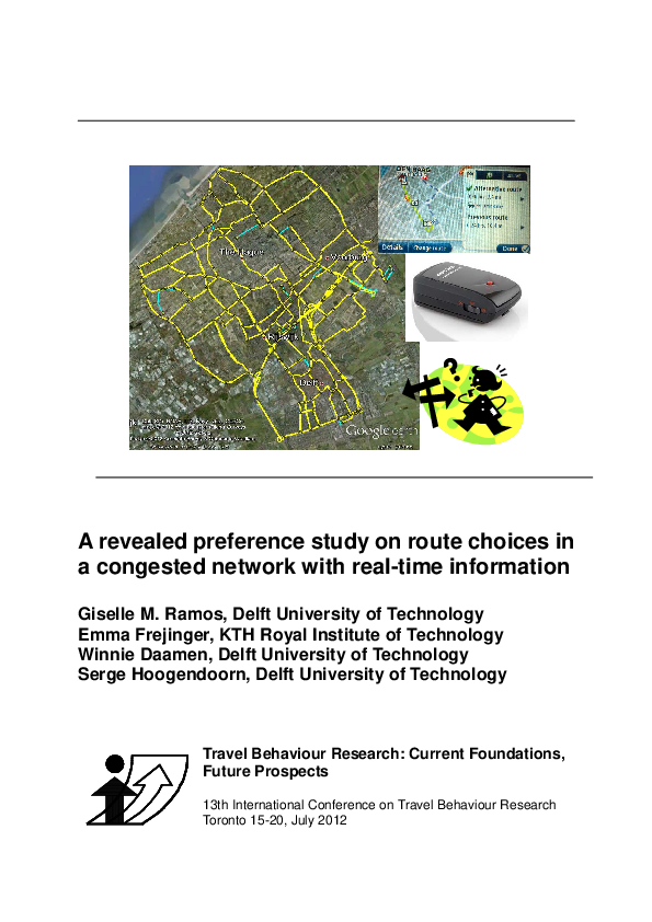 (PDF) A revealed preference study on route choices in a congested ...