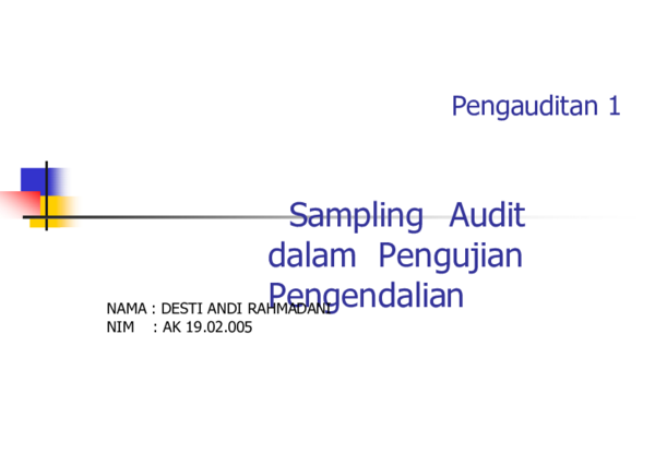 (PPT) Sampling Audit dalam Pengujian Pengendalian