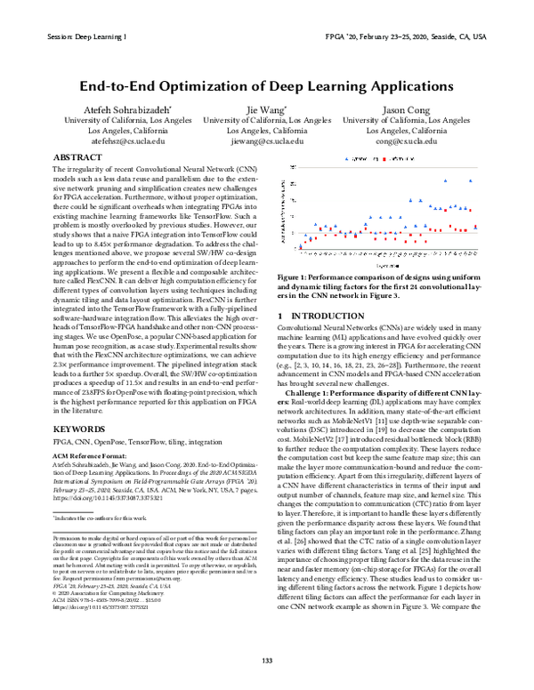 (PDF) End-to-End Optimization of Deep Learning Applications