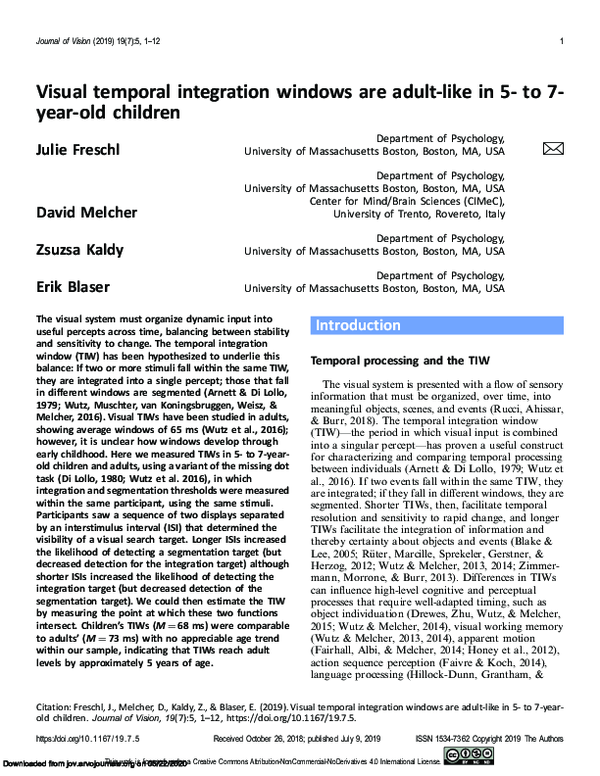 (PDF) Visual temporal integration windows are adult-like in 5- to 7 ...