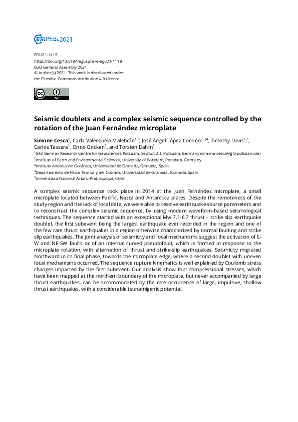 (PDF) Seismic doublets and a complex seismic sequence controlled by the ...