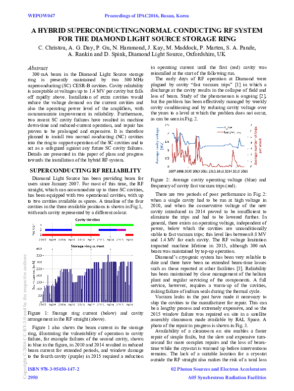 (PDF) A Hybrid Superconducting/Normal Conducting RF System for the ...