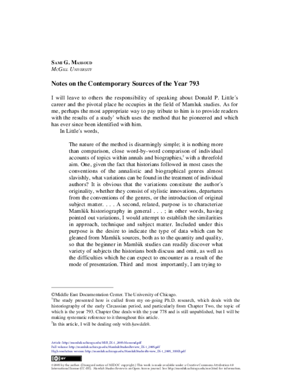 (PDF) Notes on the Contemporary Sources of the Year 793