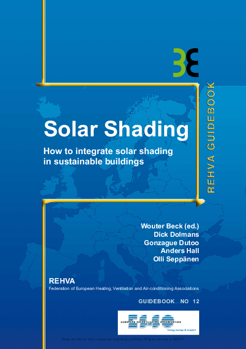 (PDF) How to integrate solar shading in sustainable buildings