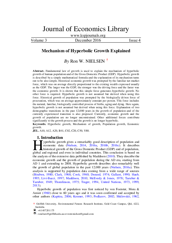 (PDF) Mechanism of Hyperbolic Growth Explained