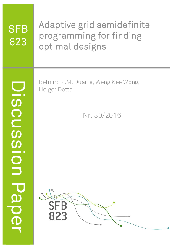(PDF) Adaptive grid semidefinite programming for finding optimal designs | WENG KEE WONG ...