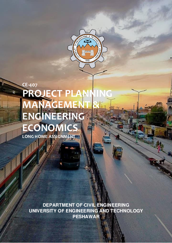 (PDF) PROJECT PLANNING MANAGEMENT AND ENGINEERING ECONOMICS