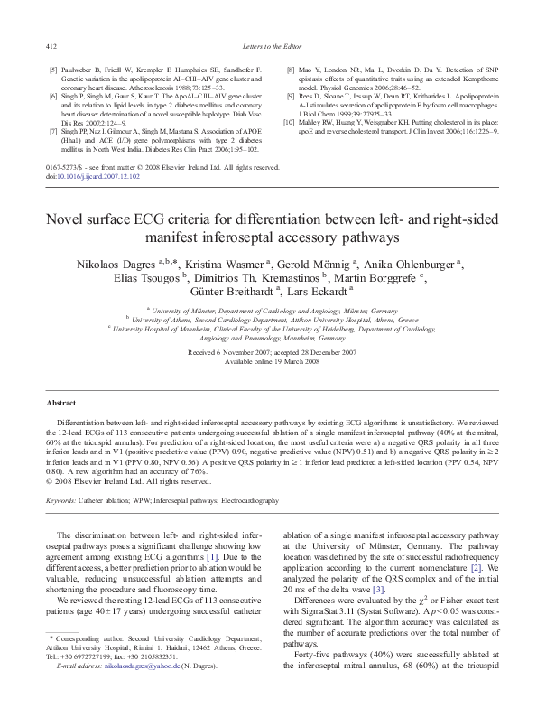(PDF) Novel surface ECG criteria for differentiation between left- and ...
